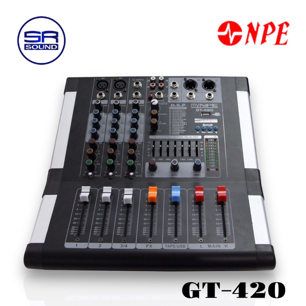MYNPE GT-Series GT-420 GT-630 GT-850 GT-880 GT-1250 GT-1650 เพาเวอร์มิกเซอร์ มีบลูทูธ | Shopee ...