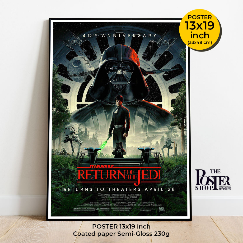 Star Wars 40th Anniversary Poster โปสเตอร์ 40ปี สตาวอร์ ฉลองครบรอบ 40 ...