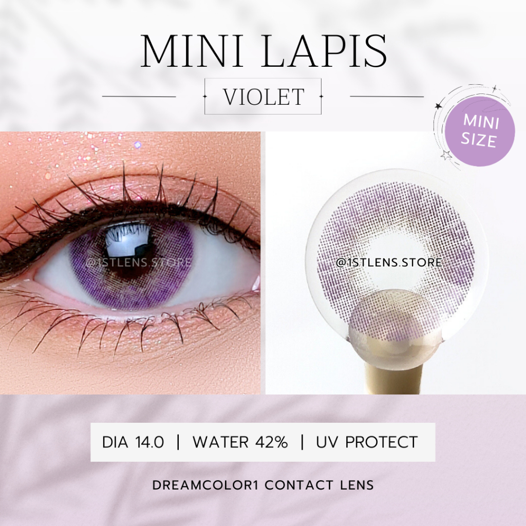 (0.00) คอนแทคเลนส์ รุ่น ★ Mini Lapis Violet ★ Dreamcolor1 Contact Lens ...