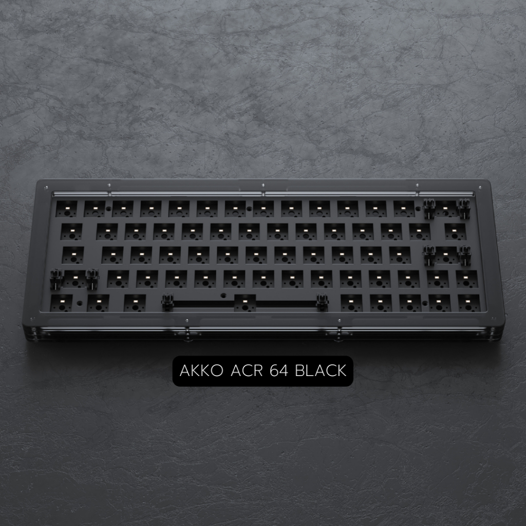 คีย์บอร์ด AKKO ACR64 case Arcylic 4 Color size 60% RGB Hotswap Gasket ...