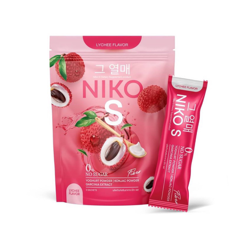Niko s นิโกะเอสไฟเบอร์ ผงบุกลดน้ำหนัก 5 ซอง | Shopee Thailand
