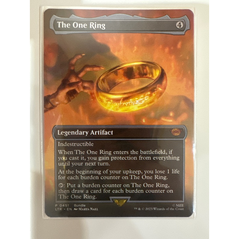 Promotional: The One Ring (Bundle Foil) ของแท้พร้อมส่ง MTG Magic the ...