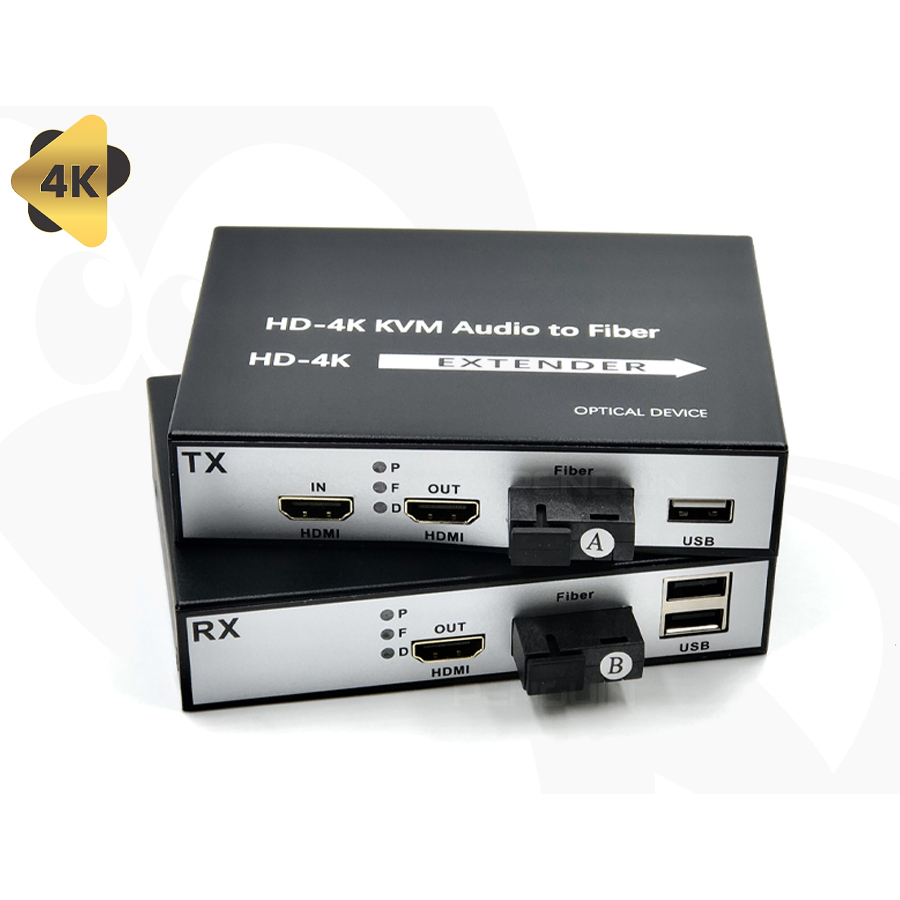 4K HDMI Fiber Optical Extender USB + Loop Out | Shopee Thailand
