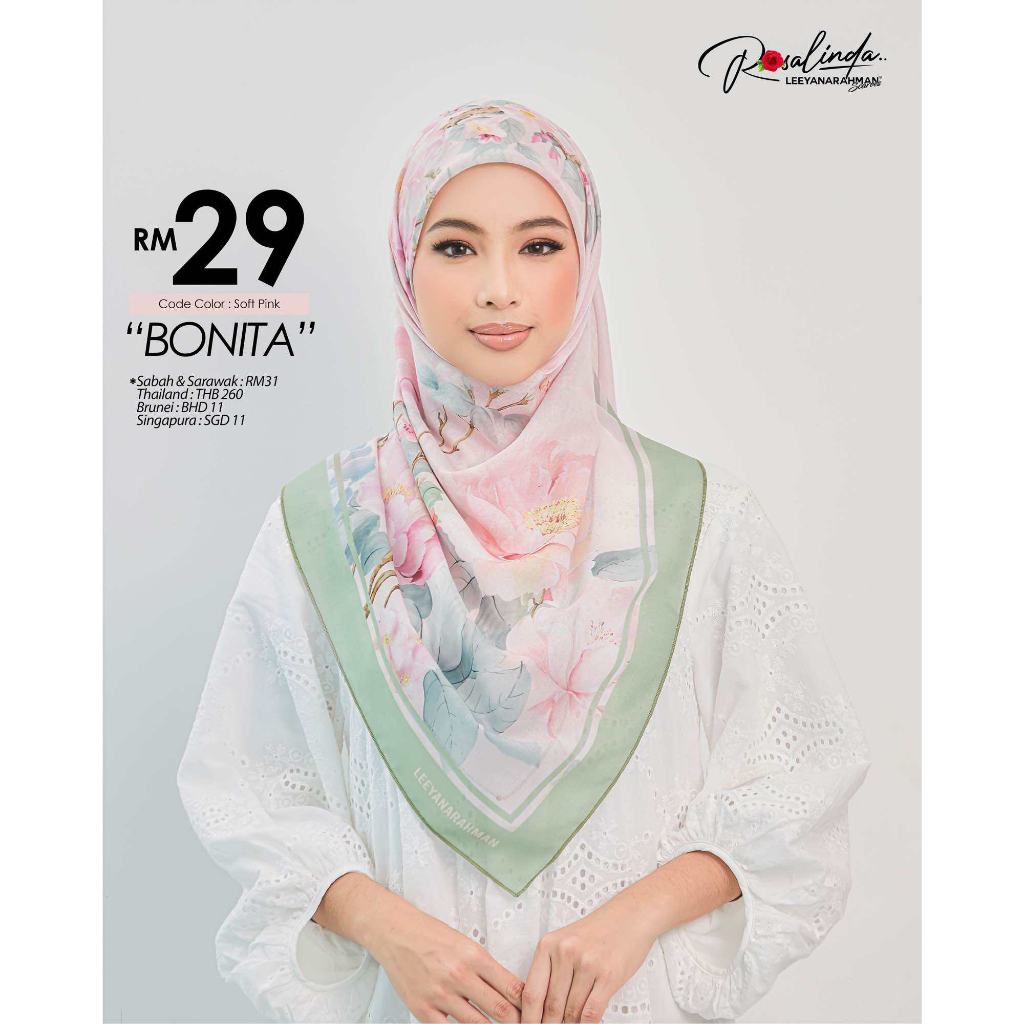 ผ้าคลุม Leeyanarahman MY คอลเลคชั่นใหม่ล่าสุด (BONITA) พร้อมส่ง ...