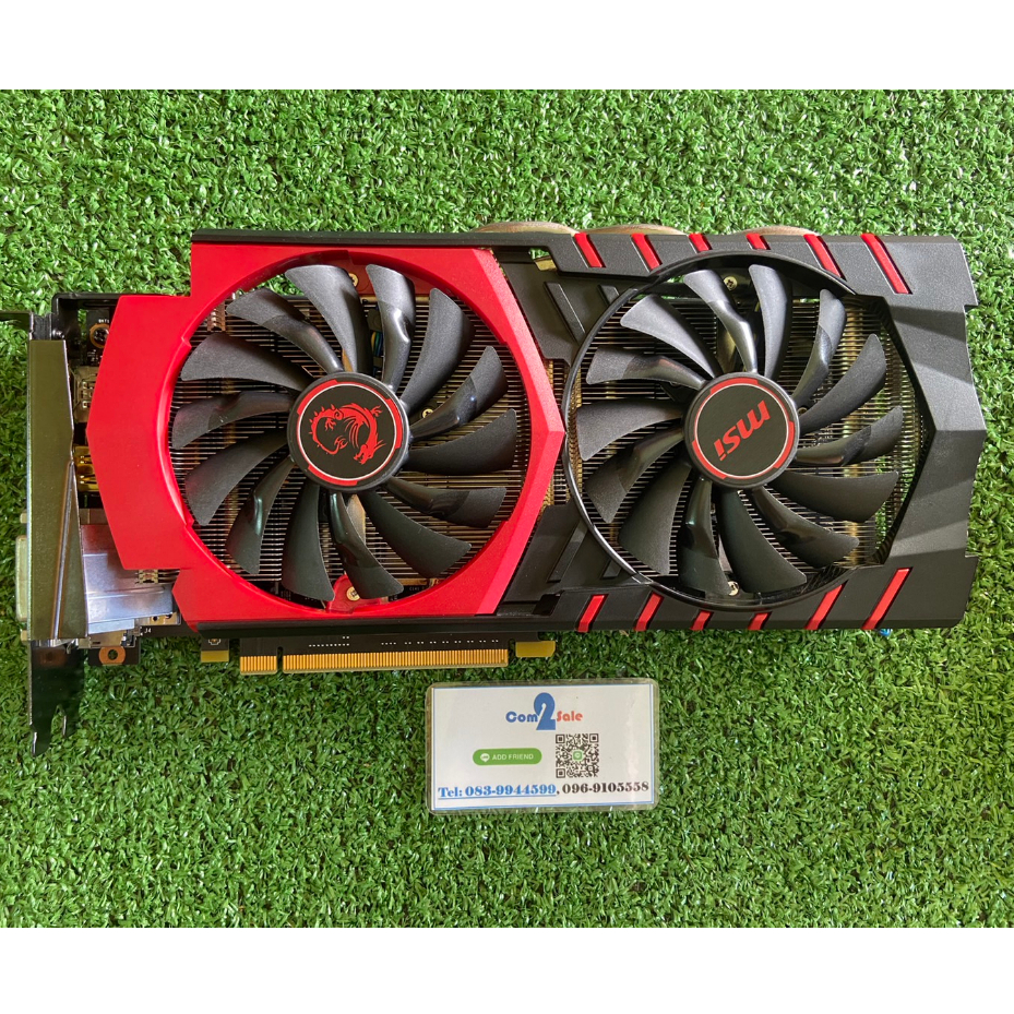 VGA MSI GTX960 GAMING 2G DDR5 ต่อไฟเลี้ยง 8Pin สินค้ามือสอง ใช้งานปกติ ...