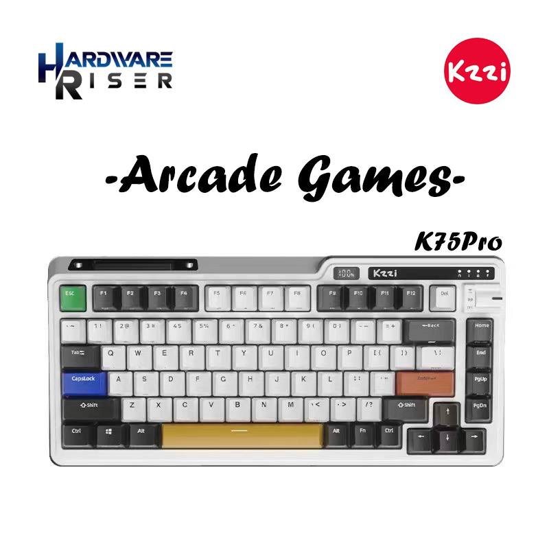 🔥 KZZI - K75 Pro / Pro+ คีย์บอร์ดขนาด 75% คีย์บอร์ดไร้สาย Bluetooth ...