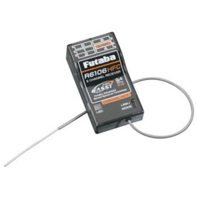 Futaba 6-Channel 2.4GHz FASST Receiver R6106HFC | Shopee Thailand