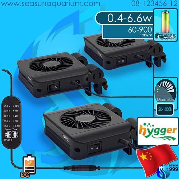 Hygger Cooling Fan 1/2/3 ใบพัด HG-051 พัดลมตู้ปลา Aquarium Fan พัดลม DC ...