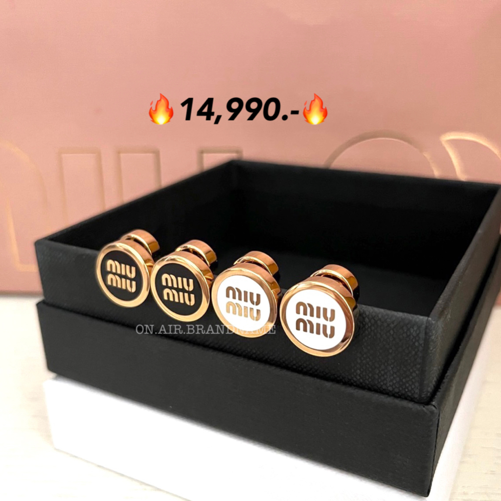 New miu miu earrings ขายดีสุดๆ น่ารักมาก | Shopee Thailand