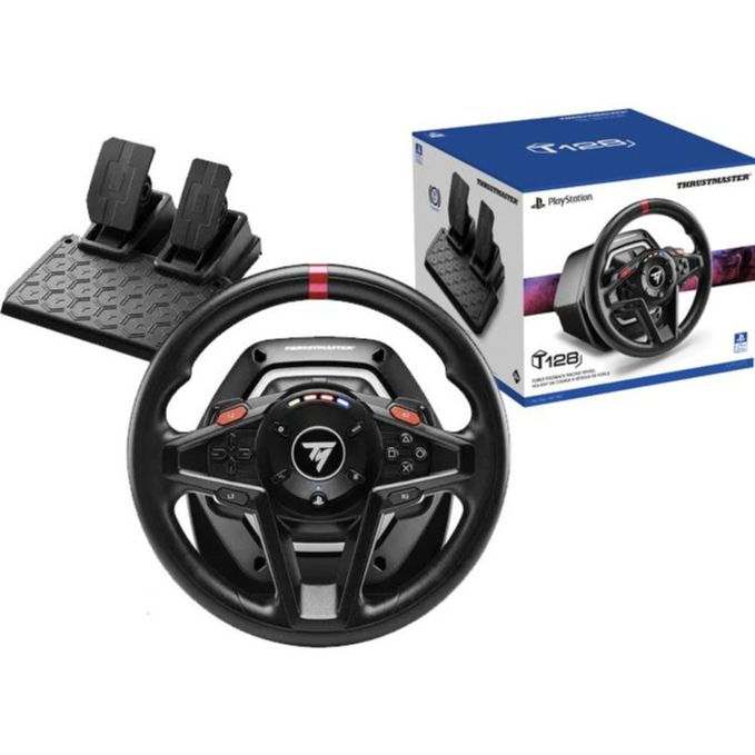 PS5 : Thrustmaster T128 Racing Wheel PS version ASIA UK Plug | Shopee ...