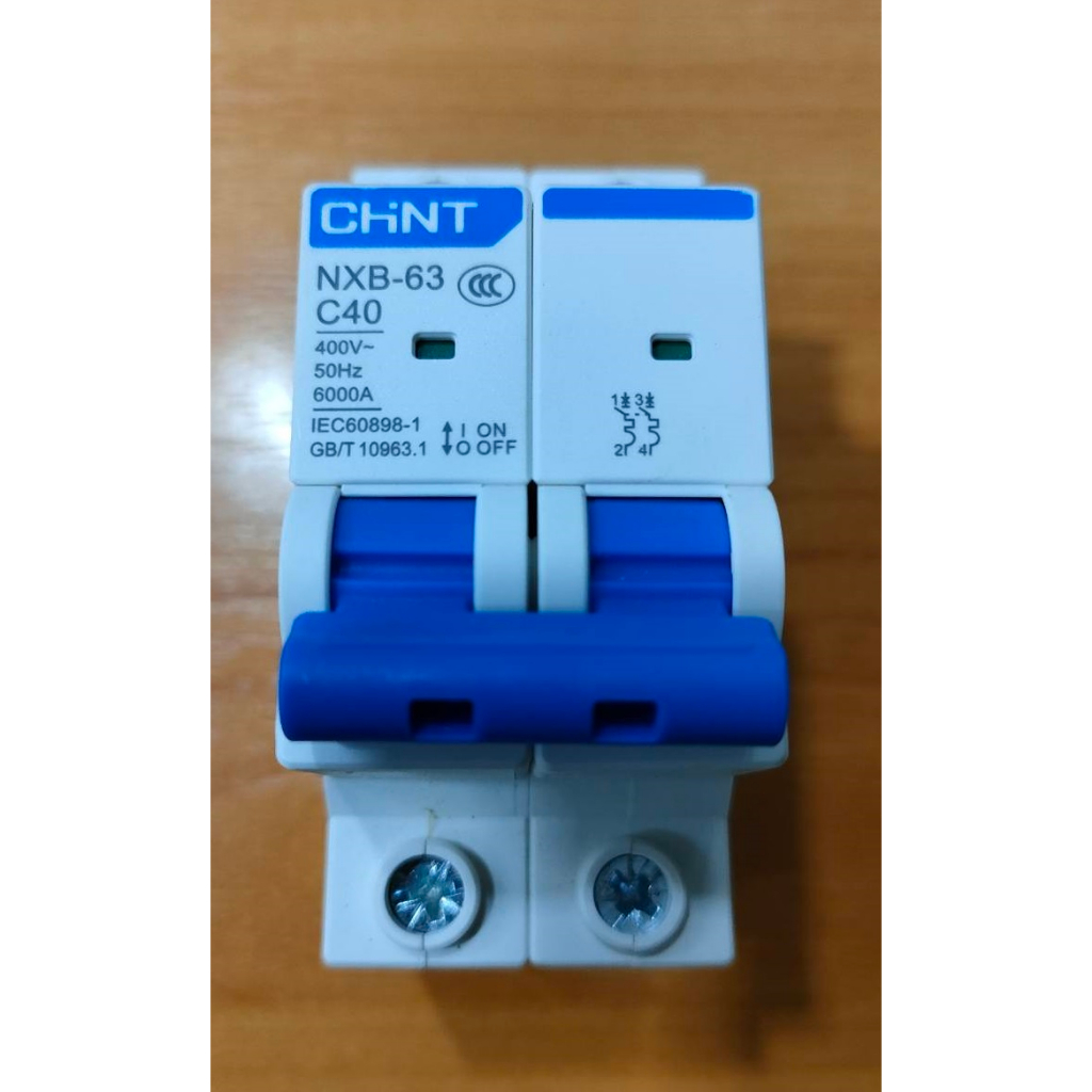 CB Circuit Breaker "CHINT" / 2 Pole เซอร์กิตเบรกเกอร์ / ลูกย่อย 2P MCB EB Series "CHINT ...