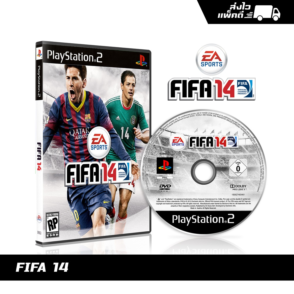 แผ่นเกม PS2 FIFA 14 (english) สกรีนแผ่น พร้อมปกใส่กล่อง | Shopee Thailand