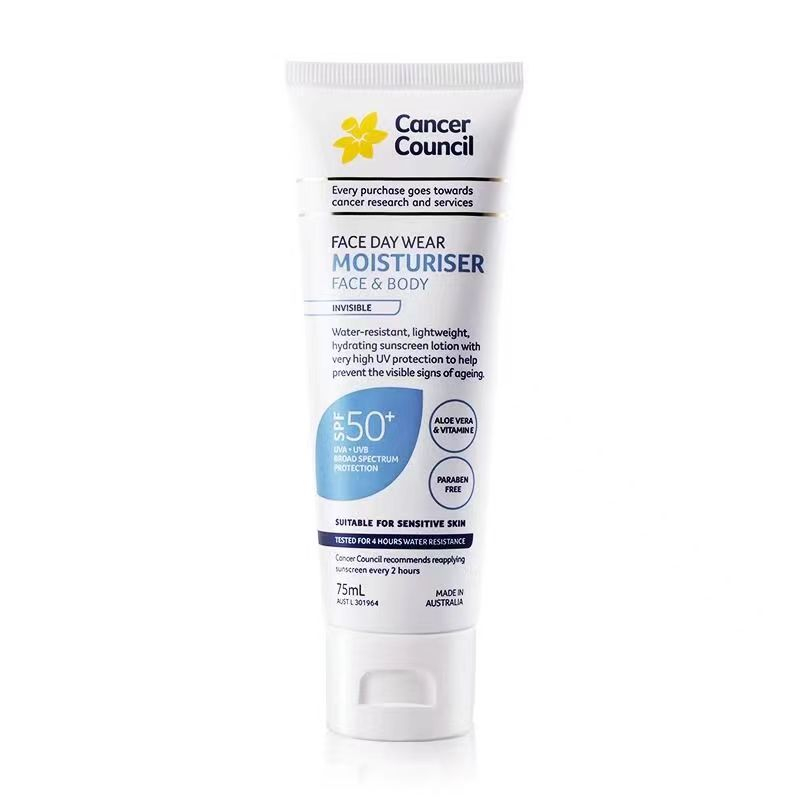 Cancer Council ทนติดนาน ครีมกันแดด Australia Face Day Wear Moisturiser Matte SPF 50+ UVA UVB 75 ...