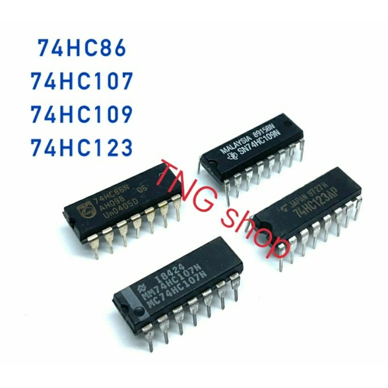 IC 74HC86 74HC107 74HC109 74HC123 ขาแหลมลงปริ้น สินค้าพร้อมส่ง | Shopee Thailand