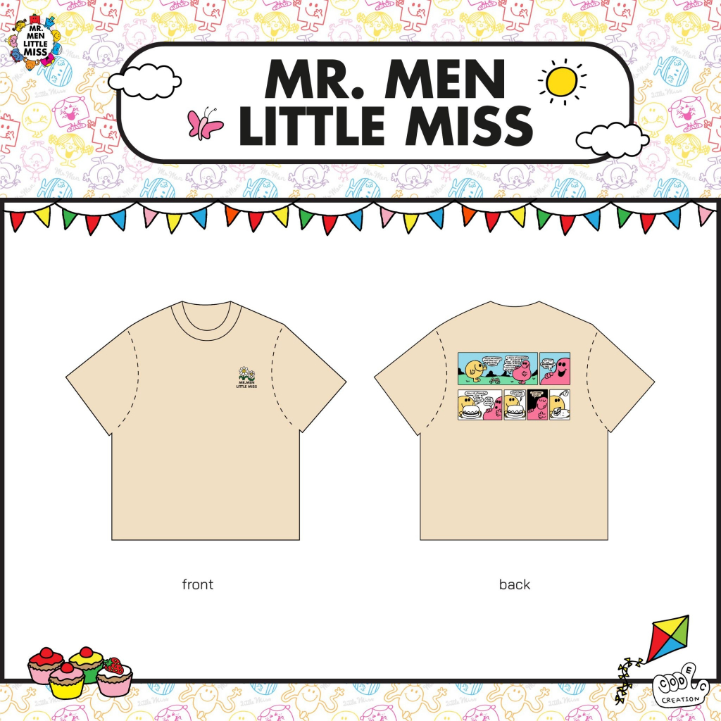 Mr.Men & Little Miss T-Shirt Oversize Rainbow Eyes Collection | Shopee ...