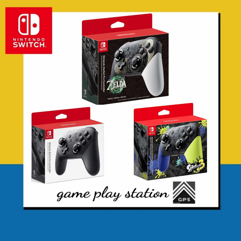 nintendo switch joy pro zelda totk / splatoon 3 / black สินค้าของแท้ ...