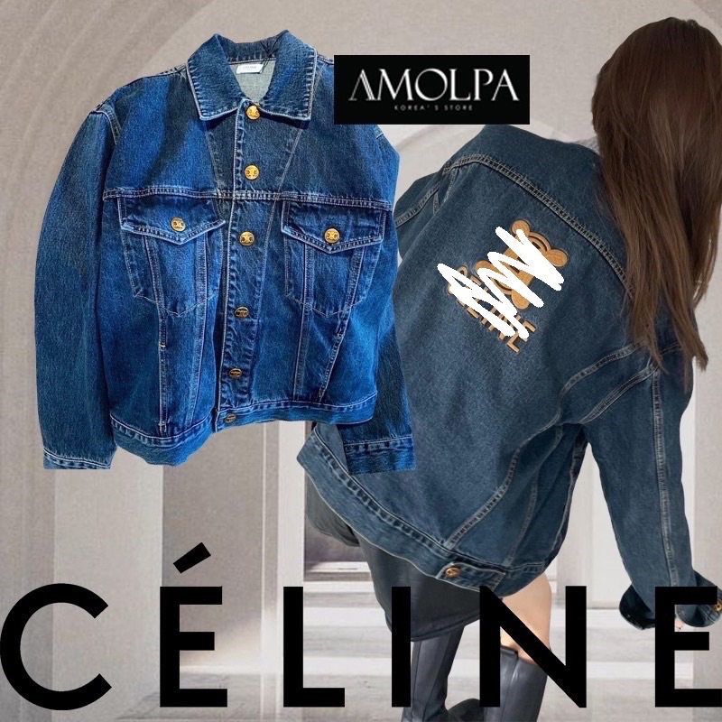 เสื้อคลุมยีนส์CELINE#Hi-end | Shopee Thailand