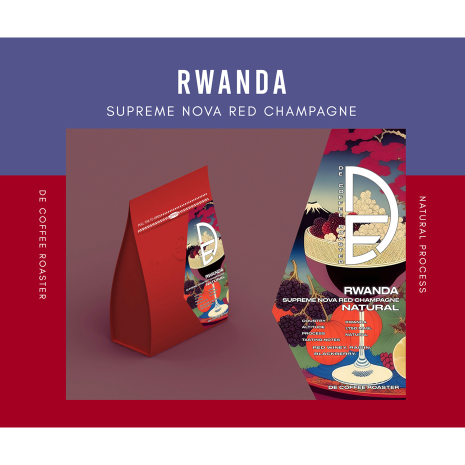 เมล็ดกาแฟคั่ว RWANDA SUPREME NOVA RED CHAMPAGNE NATURAL 200g | Shopee ...
