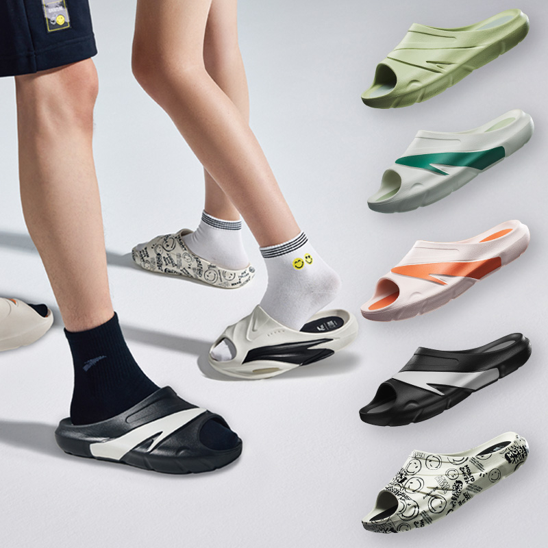 ANTA C37 Series รองเท้าแตะผู้ชาย กันลื่น รองเท้าบาสเก็ตบอล 812338511 Official Store | Shopee ...