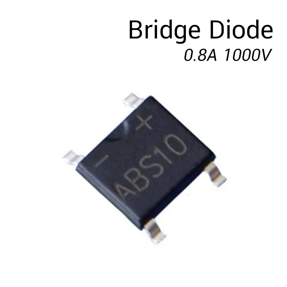 (2 ตัว) ABS10 บริดจ์ไดโอด BRIDGE RECTIFIER SINGLE PHASE 0.8A 1000V ...