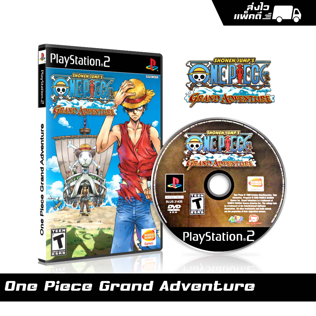 แผ่นเกม PS2 One Piece Grand Adventure (english) สกรีนแผ่น พร้อมปกใส่ ...