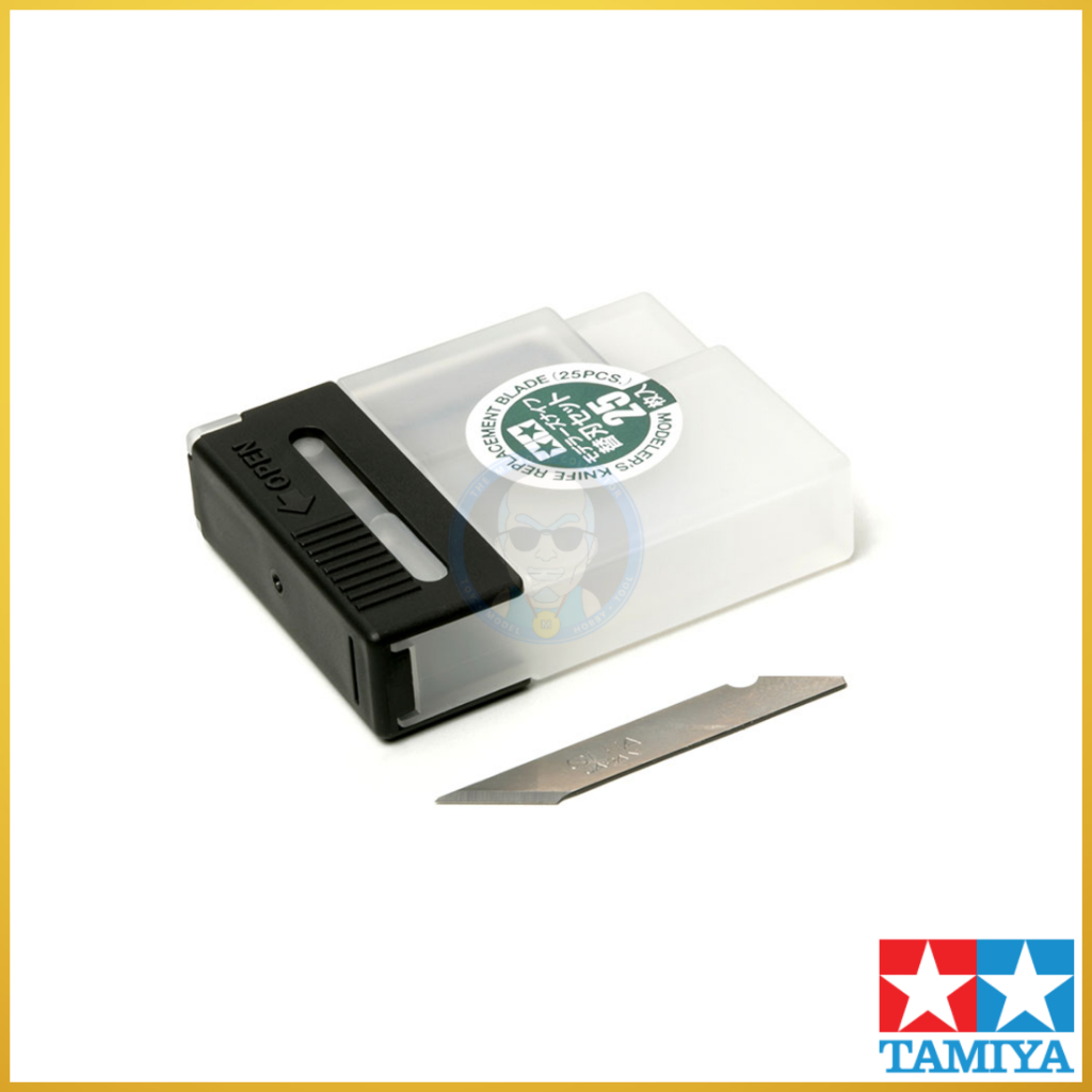 TAMIYA REPLACEMENT BLADE (25PCS) ใบมีด สำหรับ MODELER'S KNIFE | Shopee ...