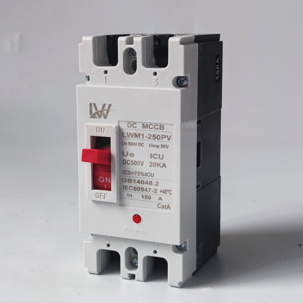 เบรกเกอร์ D C MCCB ขนาด 100A/150A/250A แบตเตอรี่เบรกเกอร์ Breaker ...