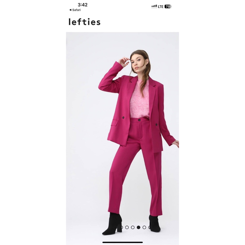 Lefties Trousers กางเกงขายาว เอวสูง ทรงขากระบอกเล็ก ทรงสวย | Shopee ...