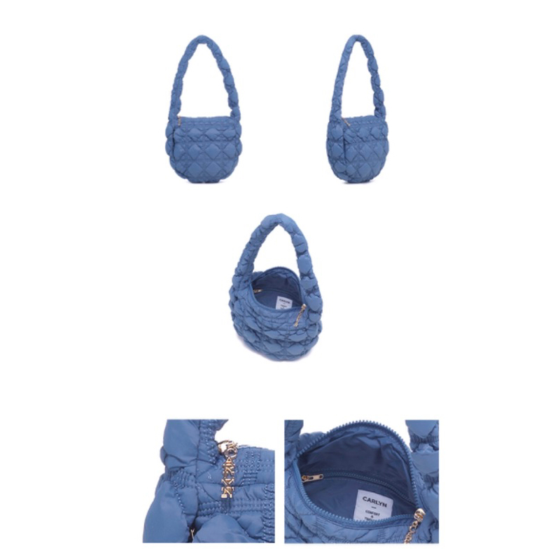 ของแท้/พร้อมส่ง กระเป๋า carlyn รุ่น soft m สี denim / khaki / black ...