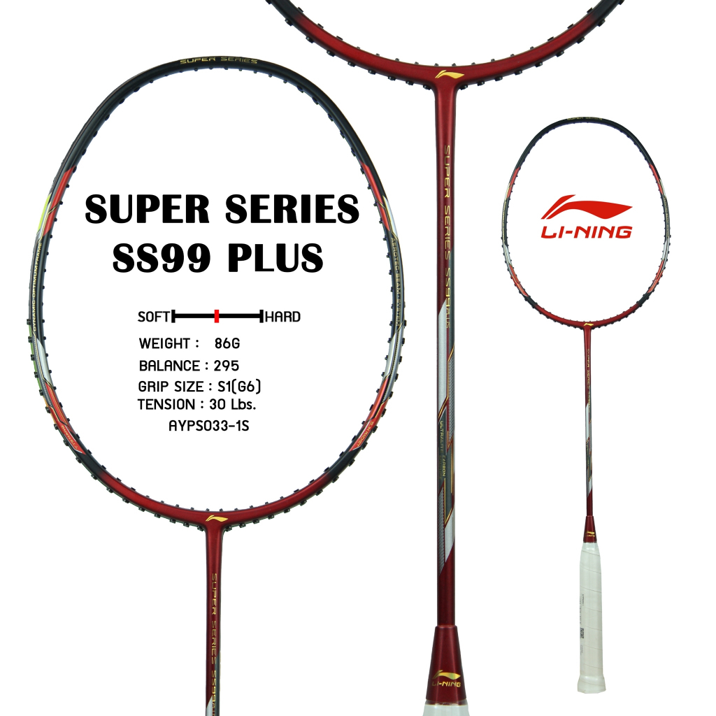 ไม้แบดมินตัน Li-Ning รุ่น Super Series SS 99 Plus น้ำหนัก 4U/G6 ก้าน ...