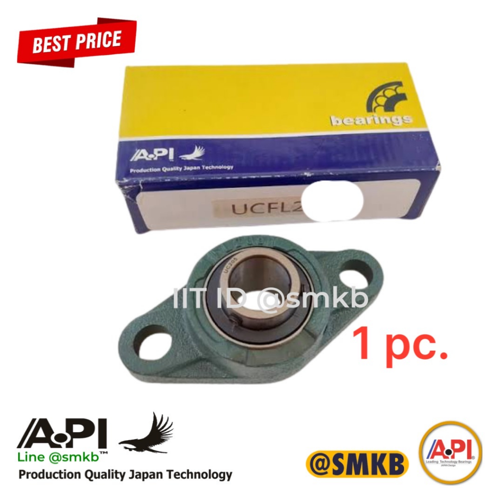 Nis & API UCFL205 ตลับลูกปืนตุ๊กตา BEARING UNITS UCFL 205 ( สำหรับเพลาขนาด 25 มิล ) UC205 ...