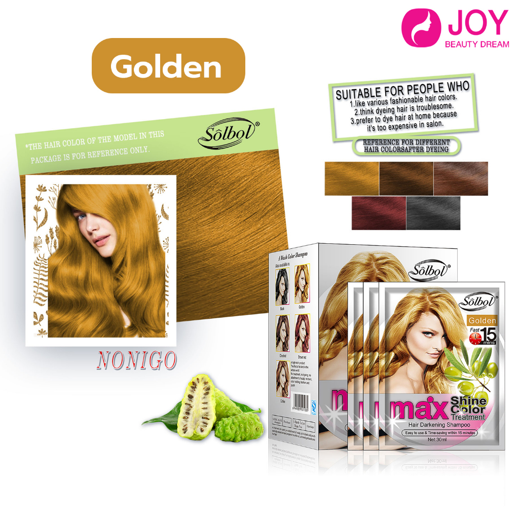 ครีมเปลี่ยนสีผม Solbol มีทั้งหมด 5 เฉดสี | Shopee Thailand