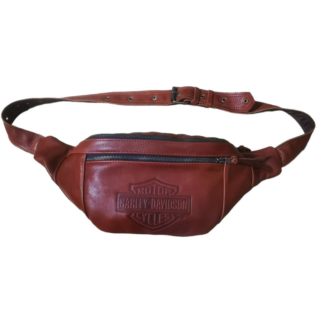 กระเป๋าคาดอกหนังแท้ Crossbody Bag Harley Davidson | Shopee Thailand