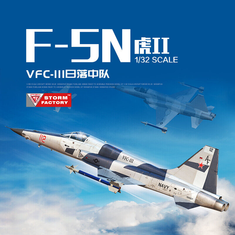 พลาสติก โมเดล ประกอบ STORM FACTORY สเกล 1/32 F5N/E Tiger II VFC111 ...