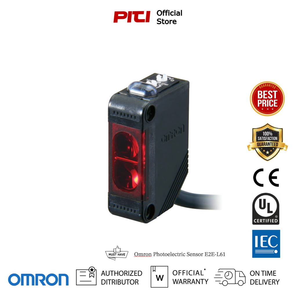 Omron Photoelectric Sensor E2E-L61 90+-30mm NPN (มีแอมพลิฟายเออร์ในตัว ...