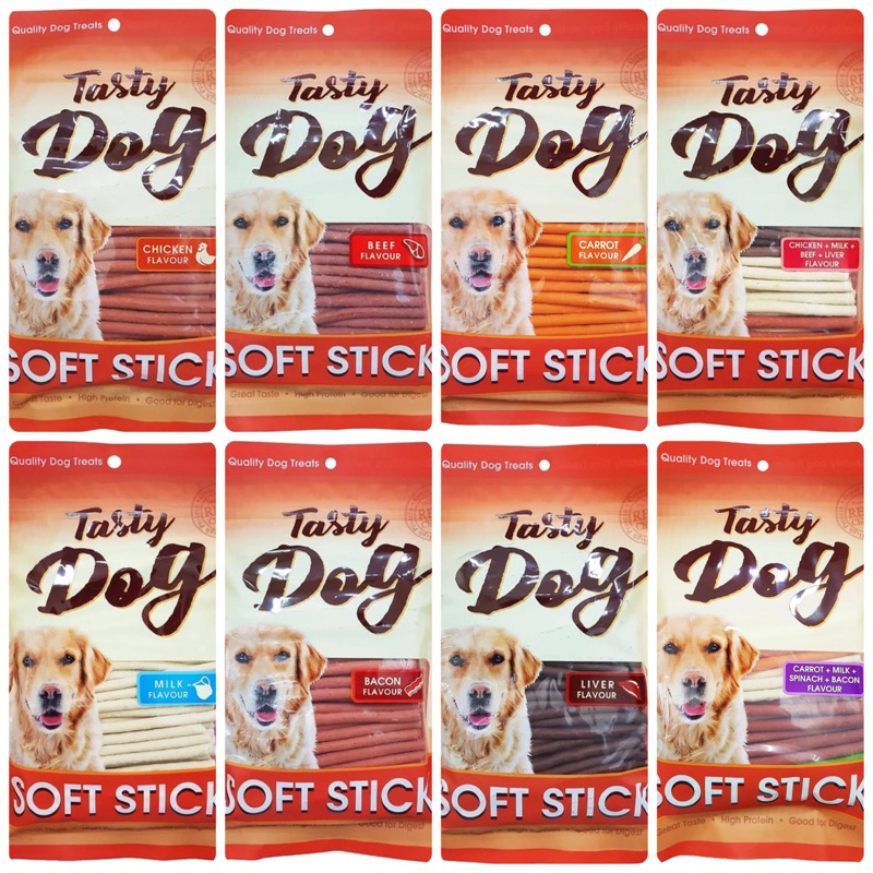 ขนมสุนัขแบบแท่งนิ่ม TASTY DOG 450g. ขนมแท่งนิ่มสุนัขแสนอร่อย กลิ่นหอม ...