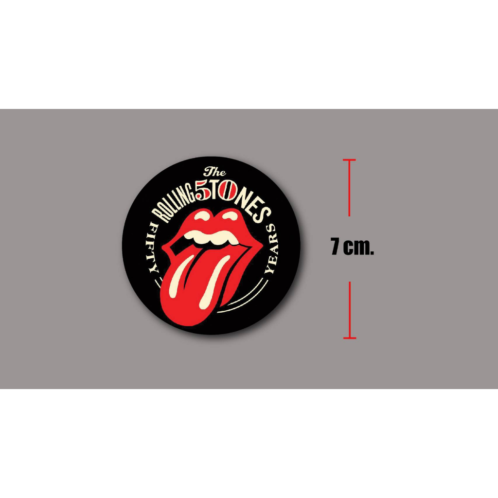 sticker pvc rolling stones สติกเกอร์ เดอะ โรลลิ่ง สโตน งานออฟเซ็ทแท้ ...