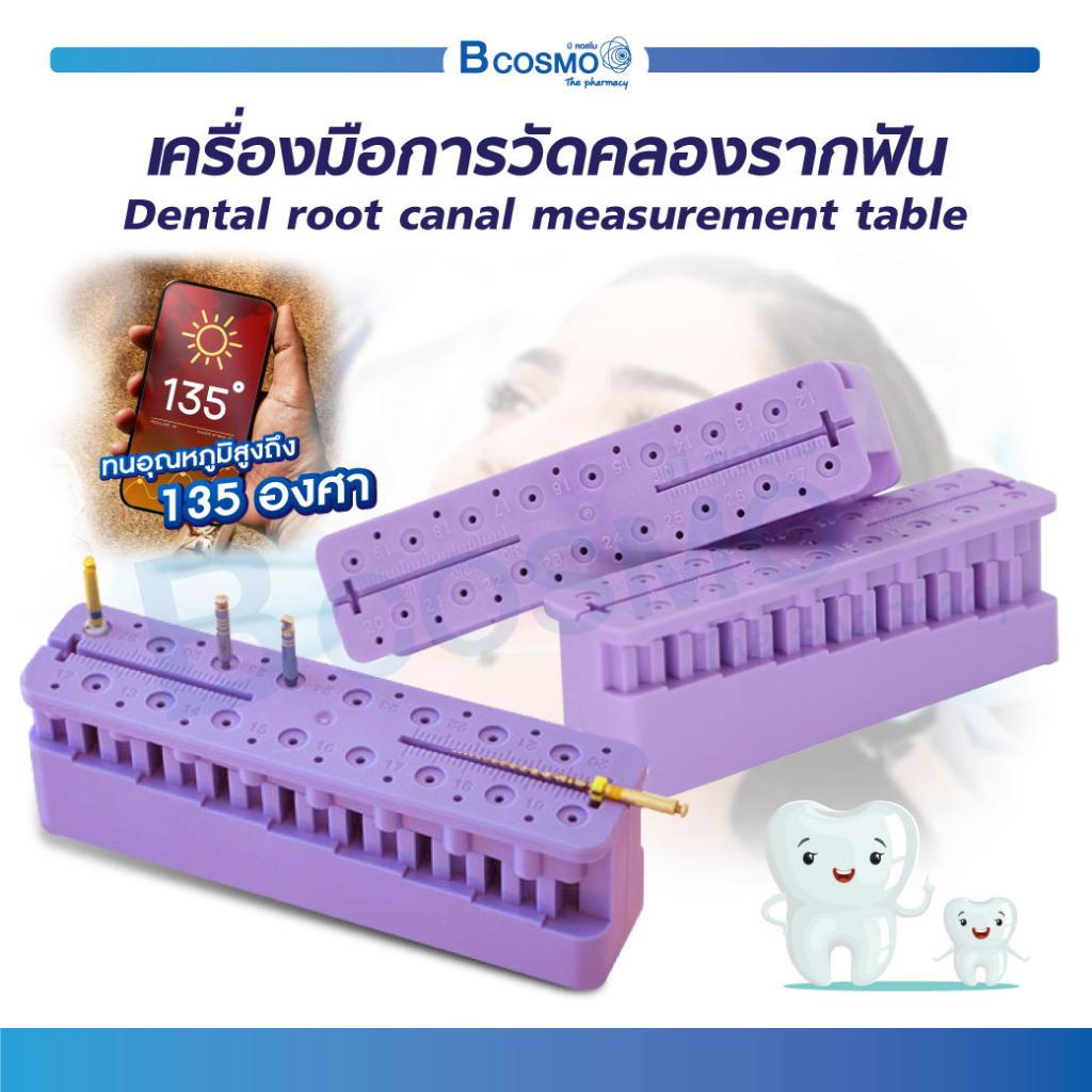 Dental Root Canal Measurement Table เครื่องมือการวัดคลองรากฟัน / Bcosmo The Pharmacy | Shopee ...