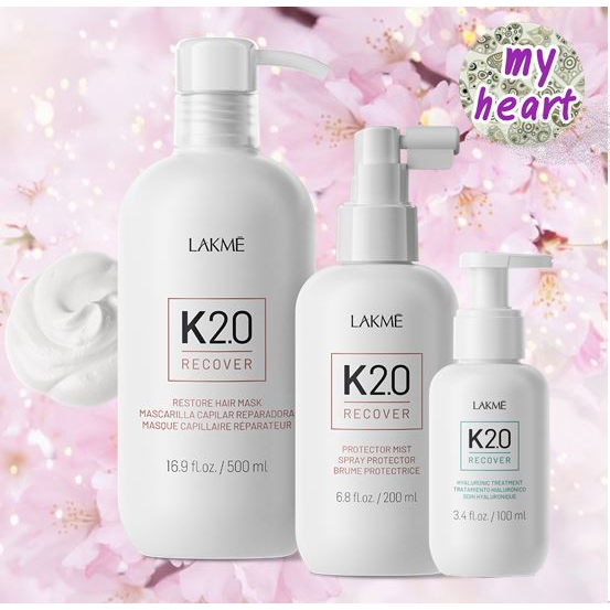 Lakme K2.0 Recover Hyaluronic Treatment 100 ml ทรีทเม้นท์รักษาผมแห้งเสีย | Shopee Thailand