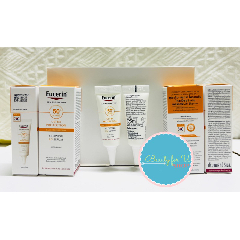 Eucerin Ultra Protection Glow UV Serum SPF50+ PA++++ 5ml. | Shopee Thailand