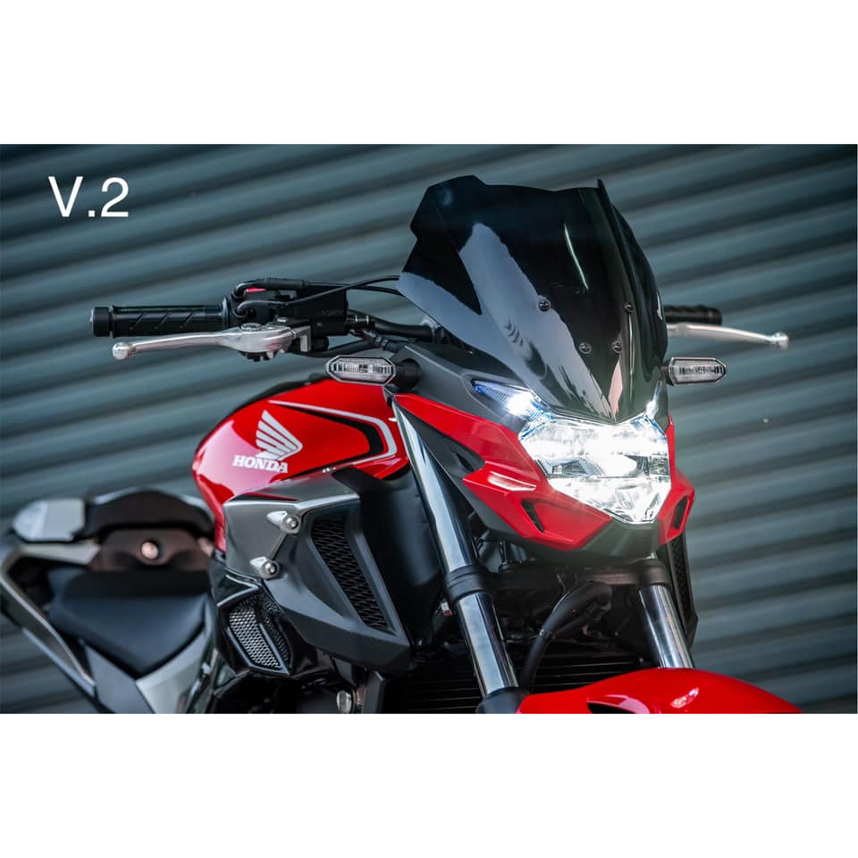 ชิวหน้า ชิวแต่ง พร้อมฐานติดตั้ง สีดำ V.2 Windscreen HONDA CB500F 2016 ...
