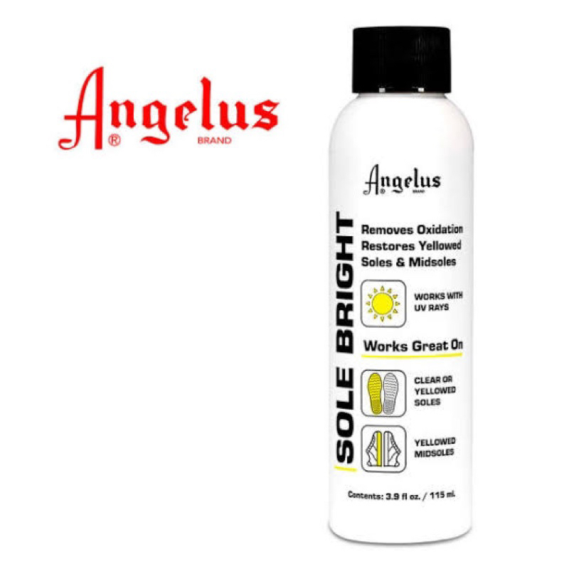 Angelus sole bright น้ำยาขจัดคราบเหลือง ขอบ Midsoles และยางพื้นรองเท้า ...