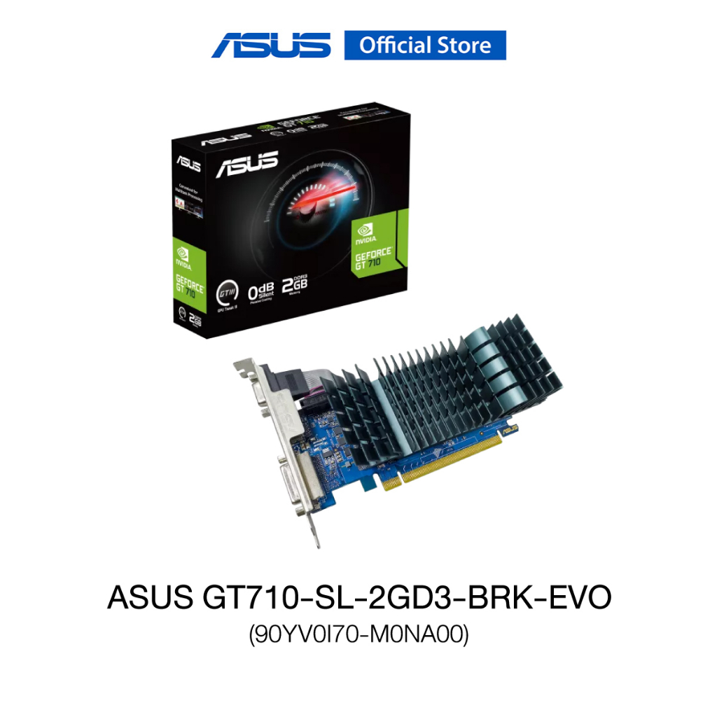 ASUS GT710-SL-2GD3-BRK-EVO (90YV0I70-M0NA00), VGA card, GeForce GT 710 ...