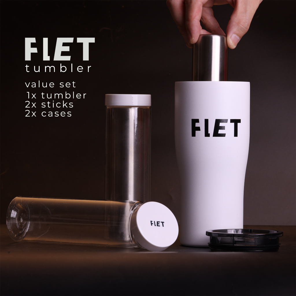 FLET Tumbler Valued Set - 1 FLET tumbler, 2 FLET stick, 2 Case | Shopee Thailand