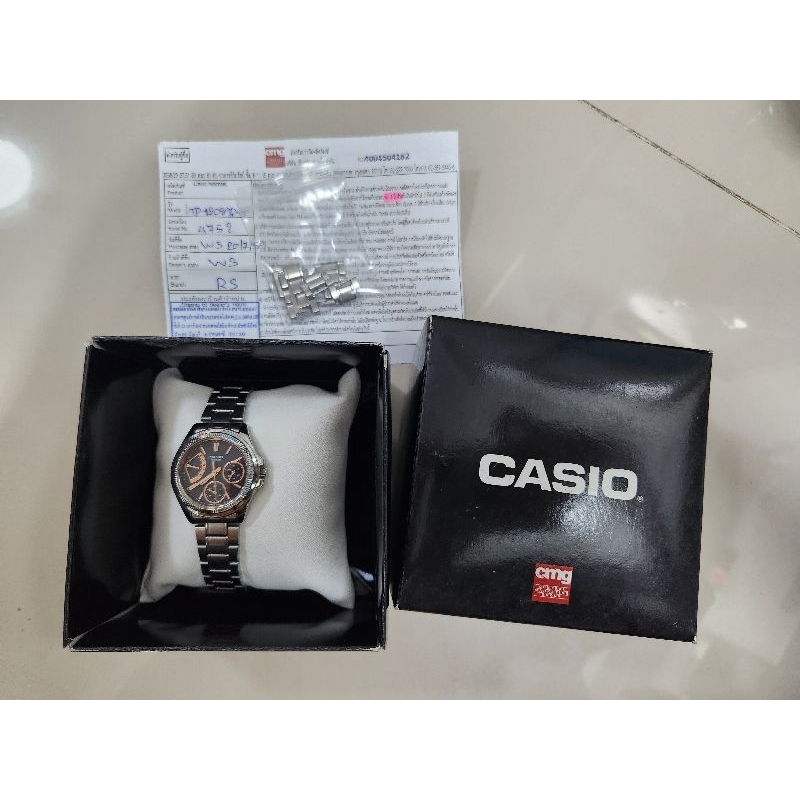 นาฬิกาข้อมือ Casio ของแท้ หน้าปัดโรสโกลด์ | Shopee Thailand