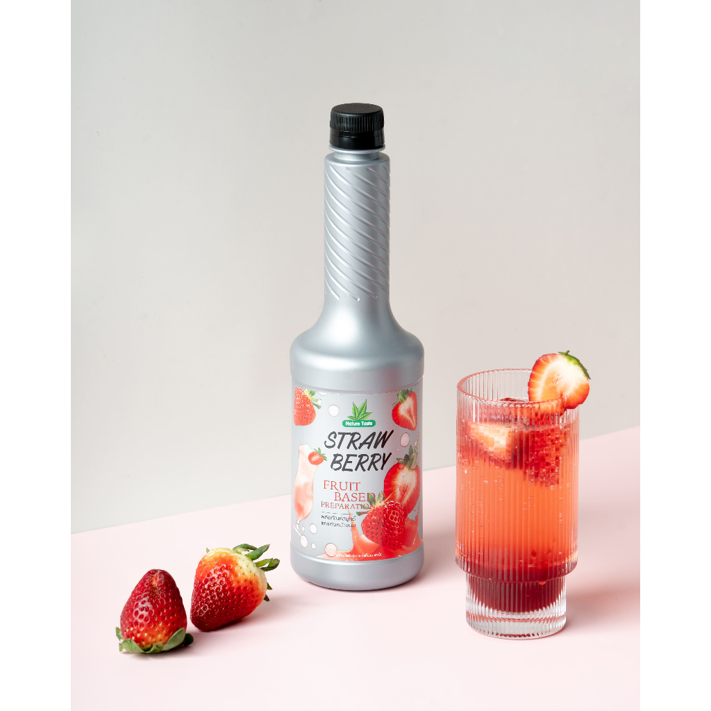Nature Taste Strawberry Puree น้ำผลไม้เข้มข้นฟรุตเบสพรีเพอเรชั่น เพียว ...
