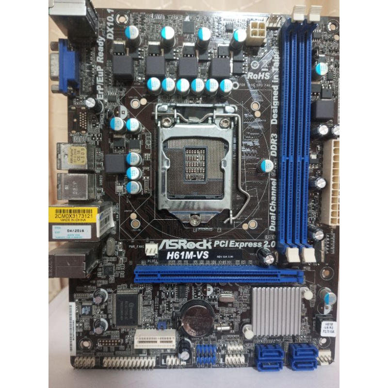 Mainboard 1155 ASROCK H61M-VS R2.0 Socket 1155 รองรับ Intel Gen2&3 ...