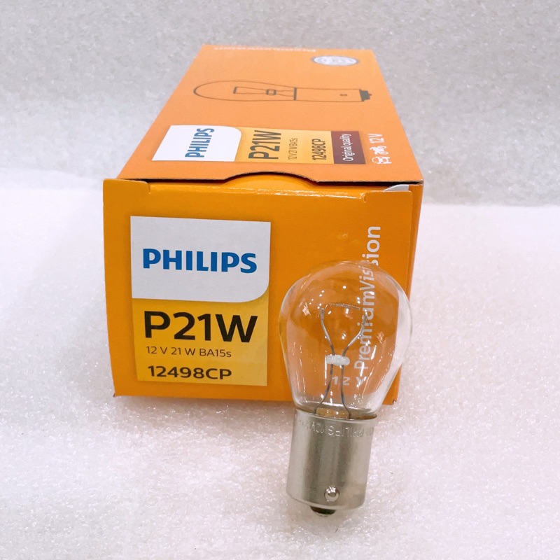หลอดไฟ เลี้ยว,ไฟเบรค PHILIPS Standard Original P21/5W 12499, P21W 12498 ...