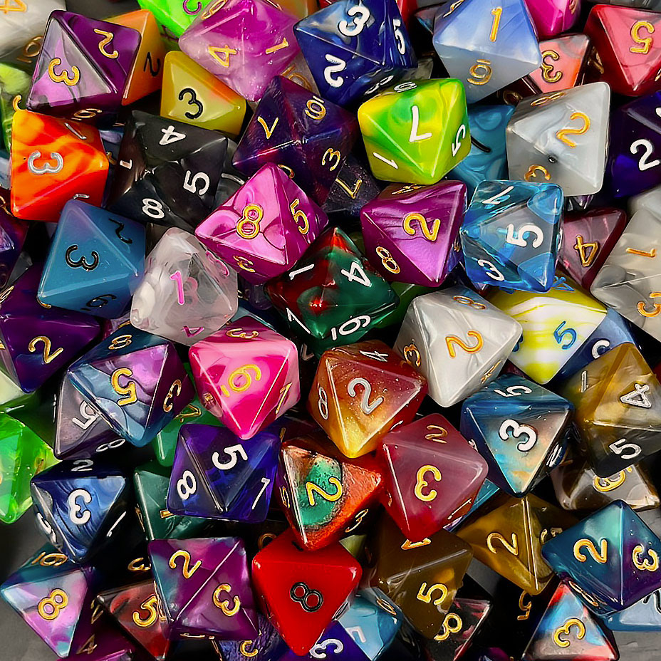 ลูกเต๋า D20 & สุ่มหลายแบบ Random DICE D4 D6 D8 D10 D12 D20 D100 (1ลูก ...