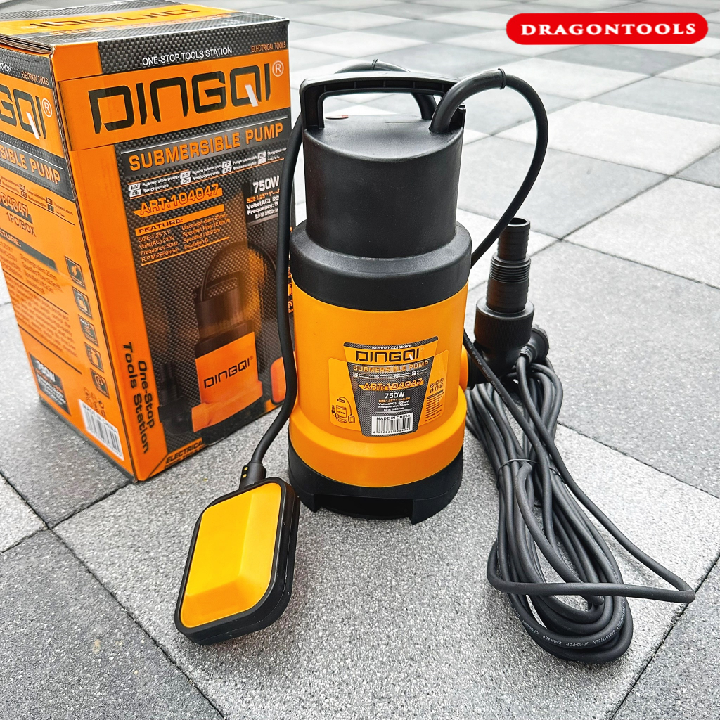 Dingqi ปั๊มแช่ ไดโว่ ปั๊มลูกลอย ออโต้ ขนาด 1 นิ้ว รุ่น ART104047 กำลัง 750W | Shopee Thailand